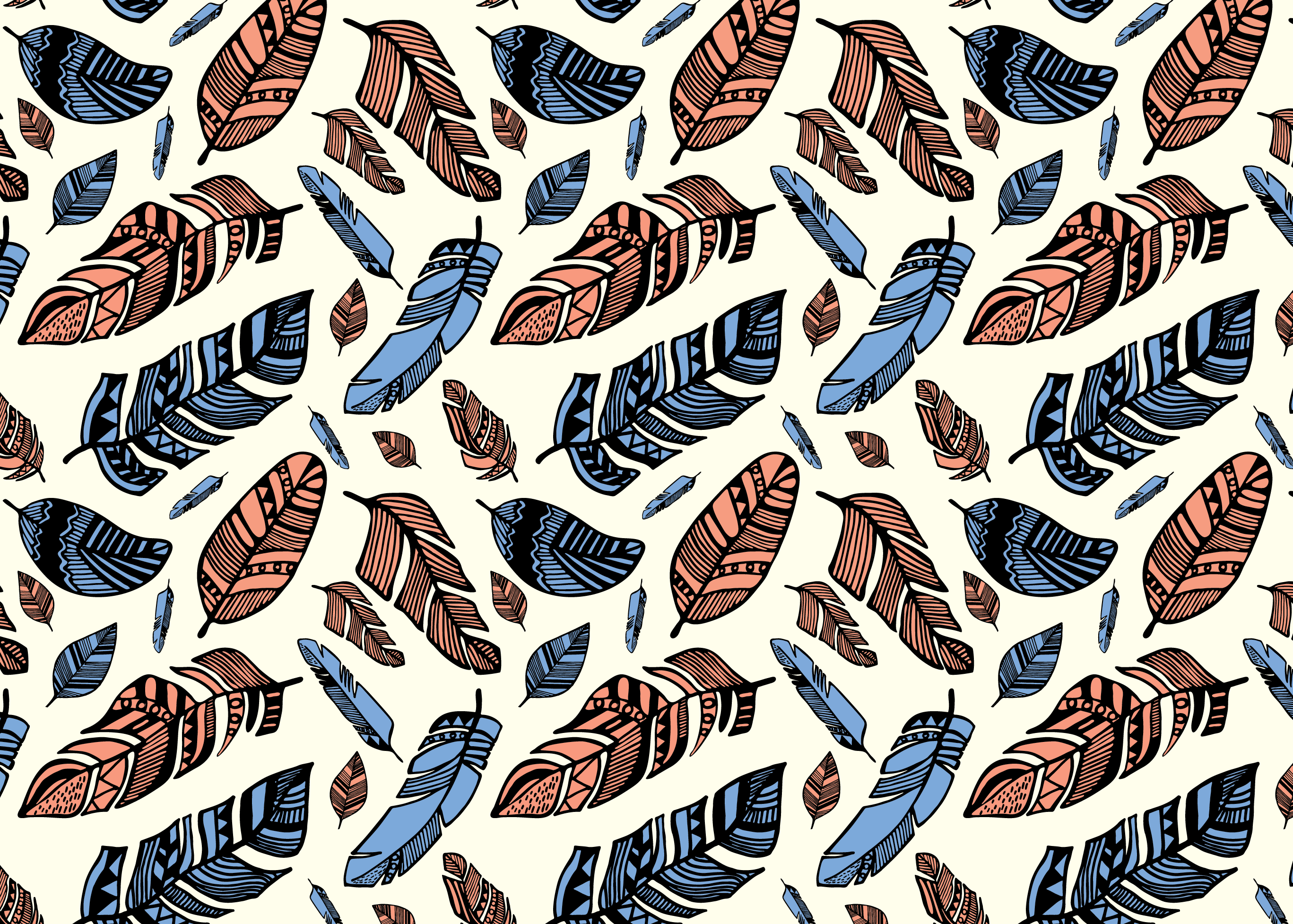 Feather patterns | Skillshare Student Project