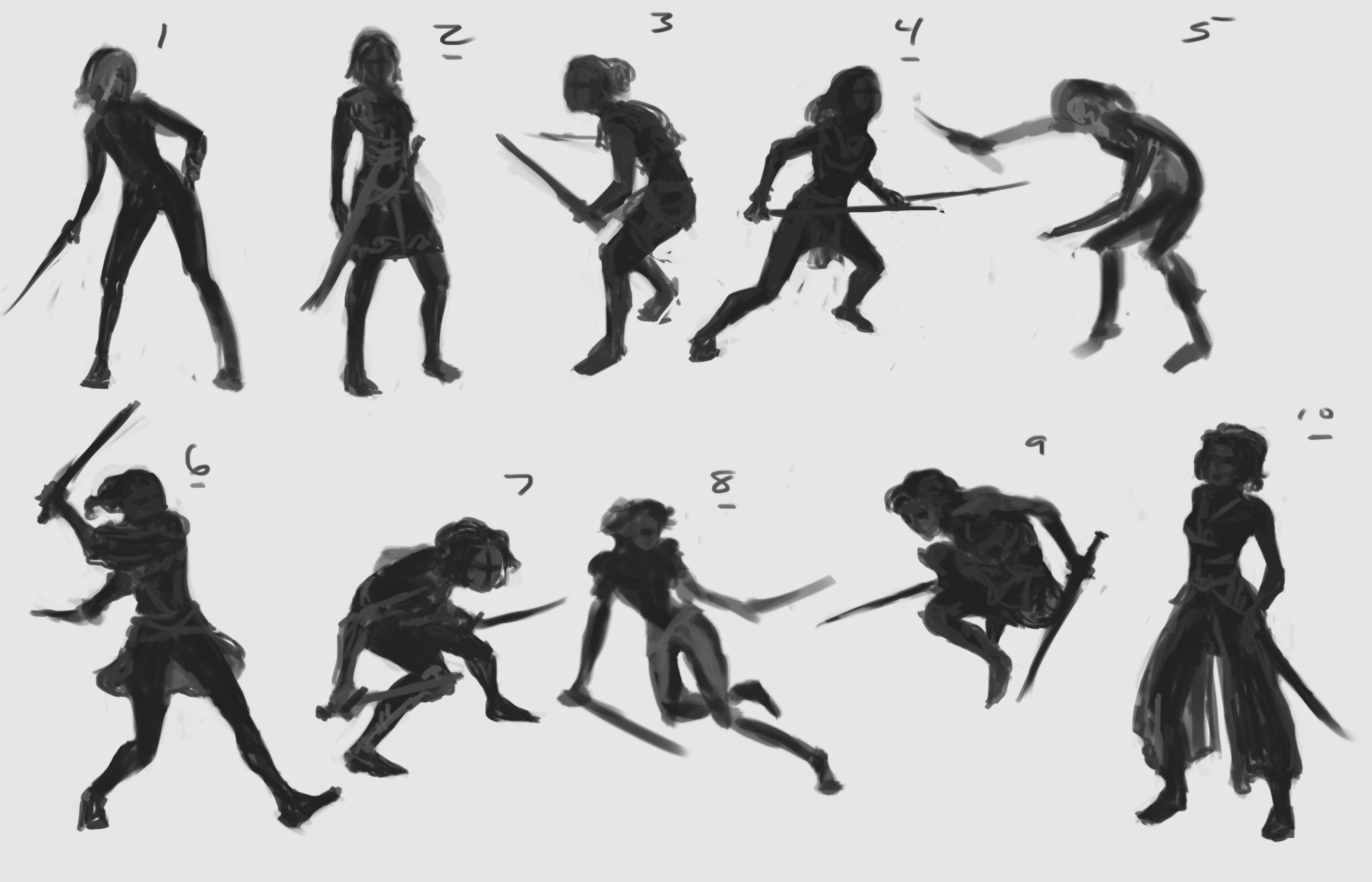 Dual Wielding warrior | Skillshare Student Project