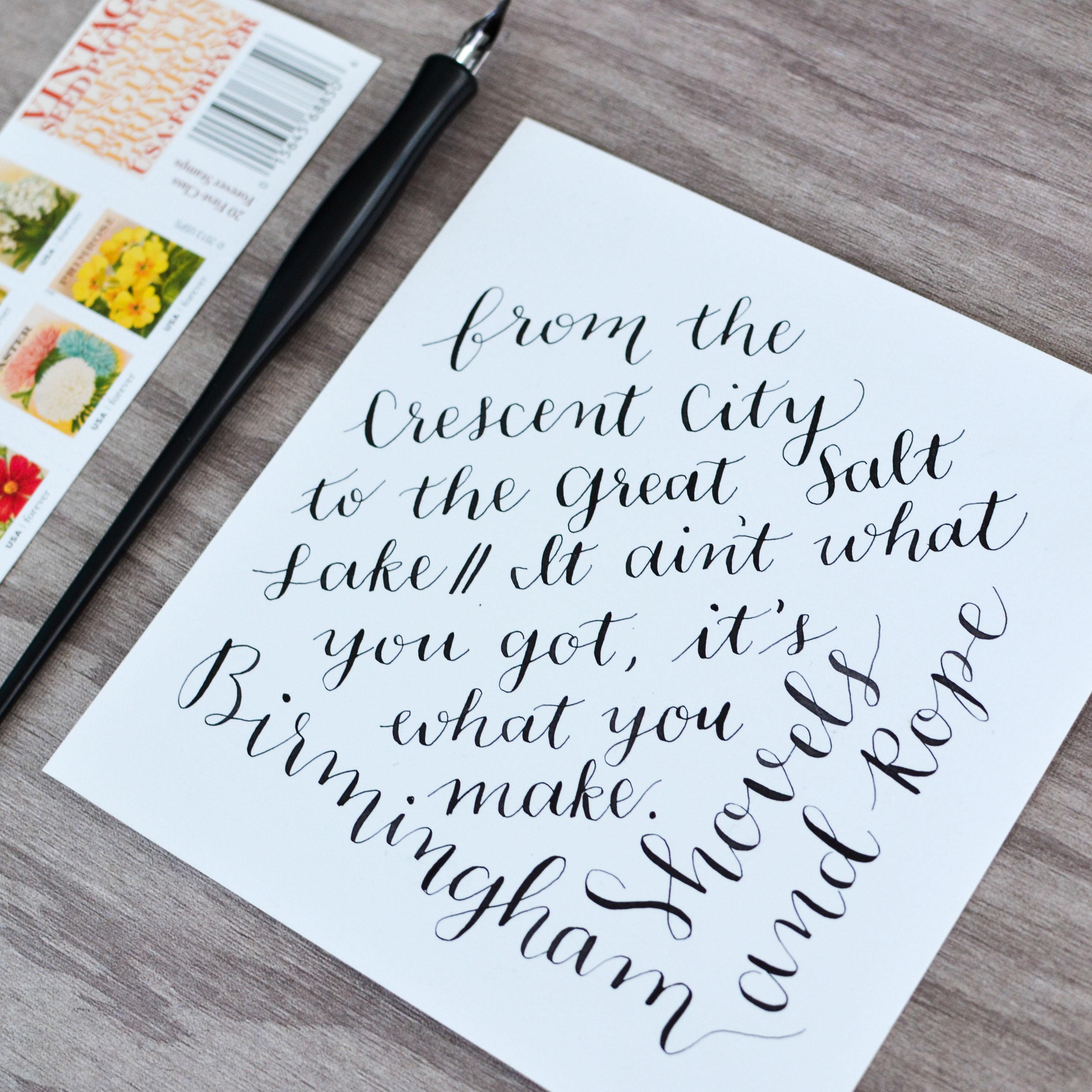 Adventures in Calligraphy | Skillshare Student Project