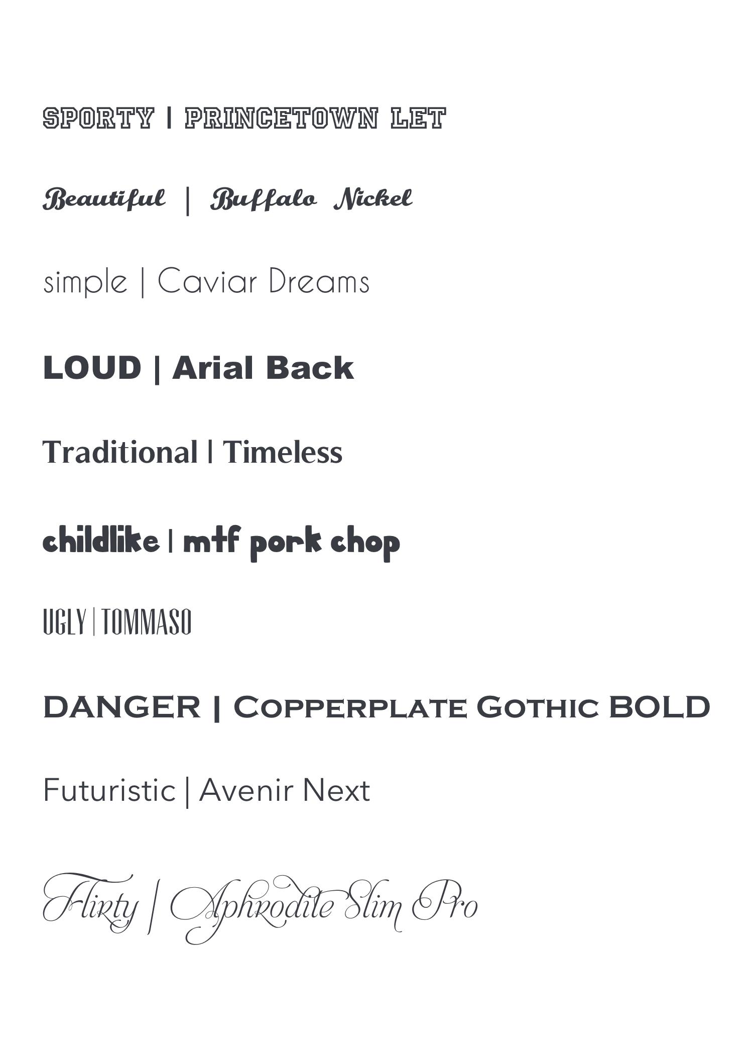 Ten Fonts Project | Skillshare Student Project