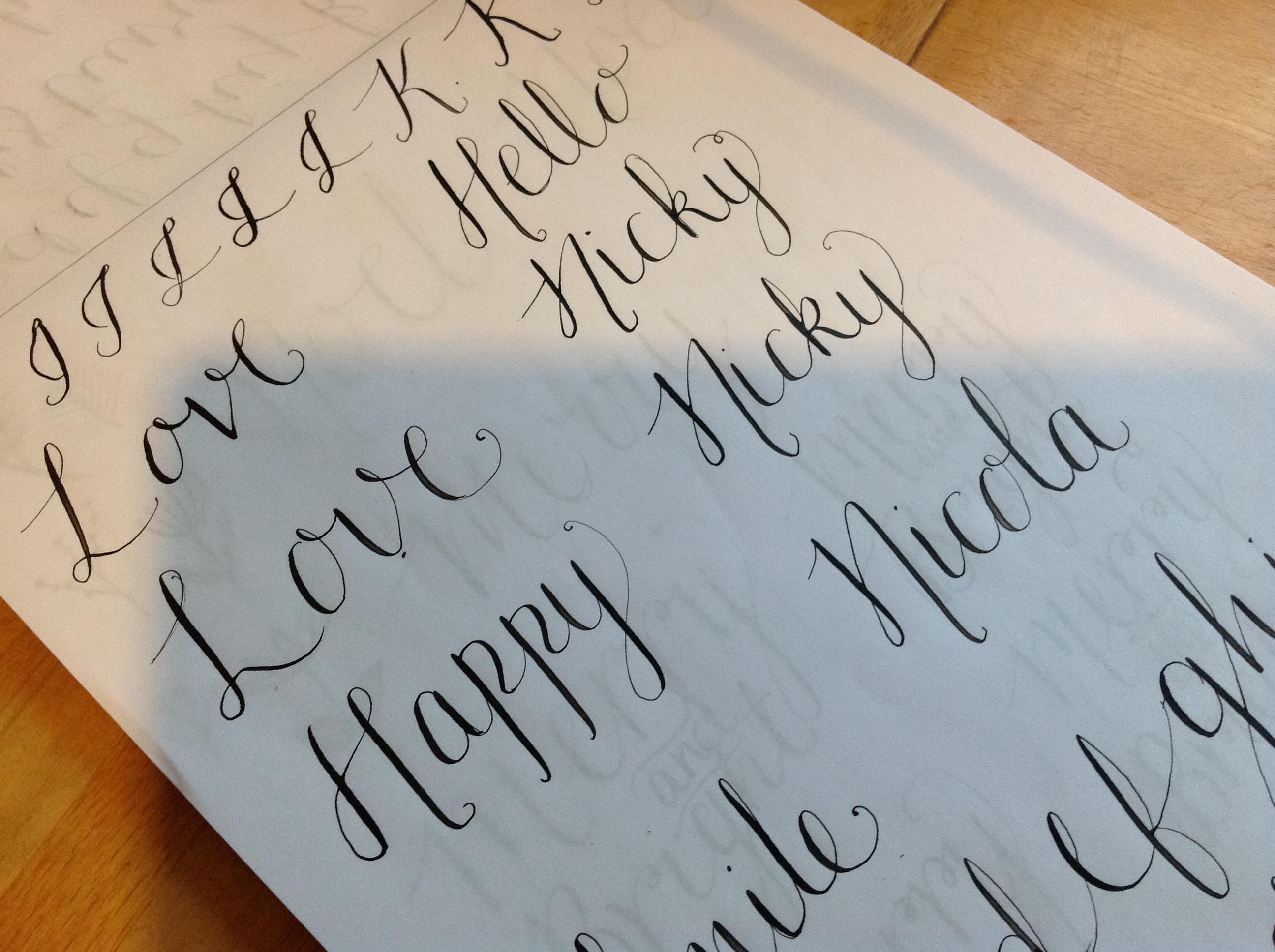 Modern calligraphy project | Skillshare Student Project