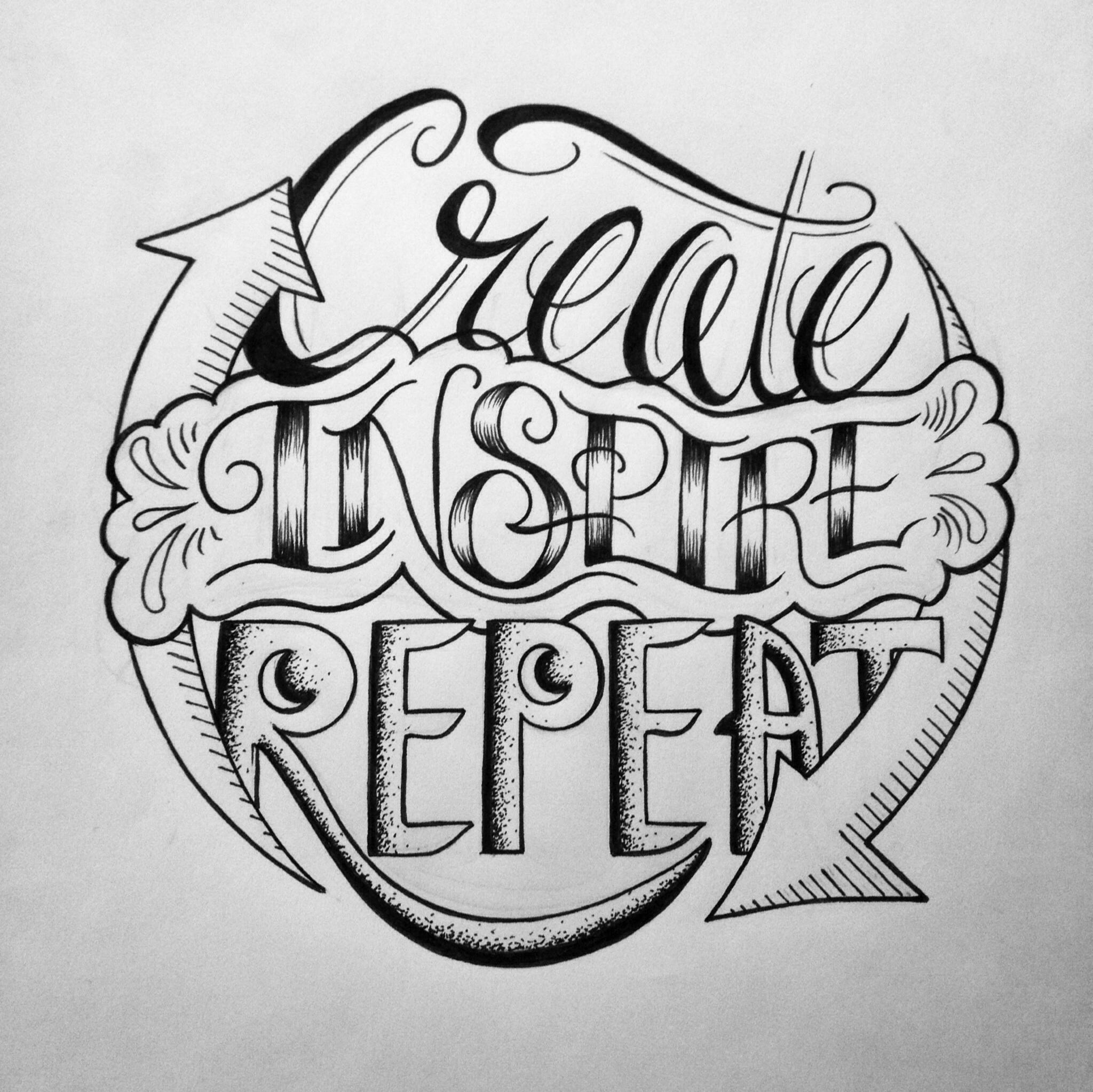 Hand-Lettering Project: Create, Inspire, Repeat | Skillshare Student ...