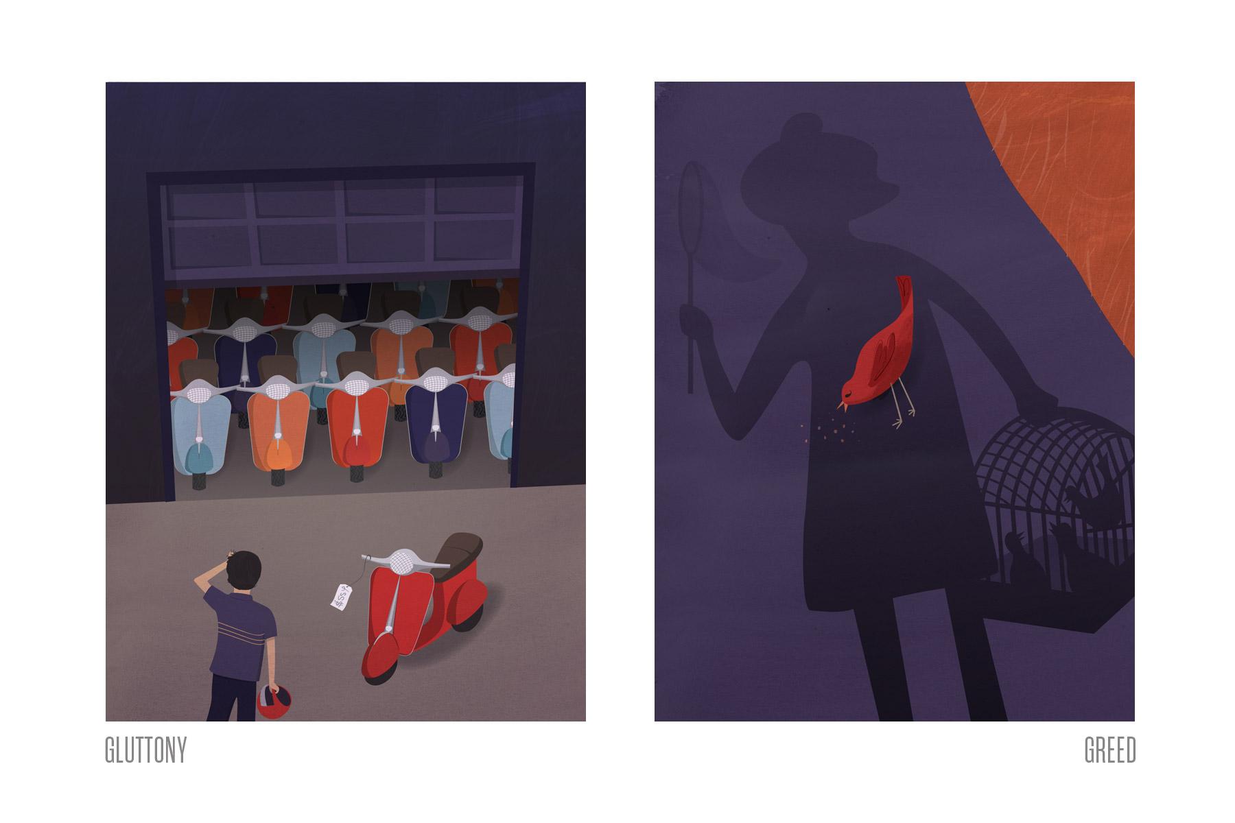 Gluttony + Greed | Skillshare Student Project