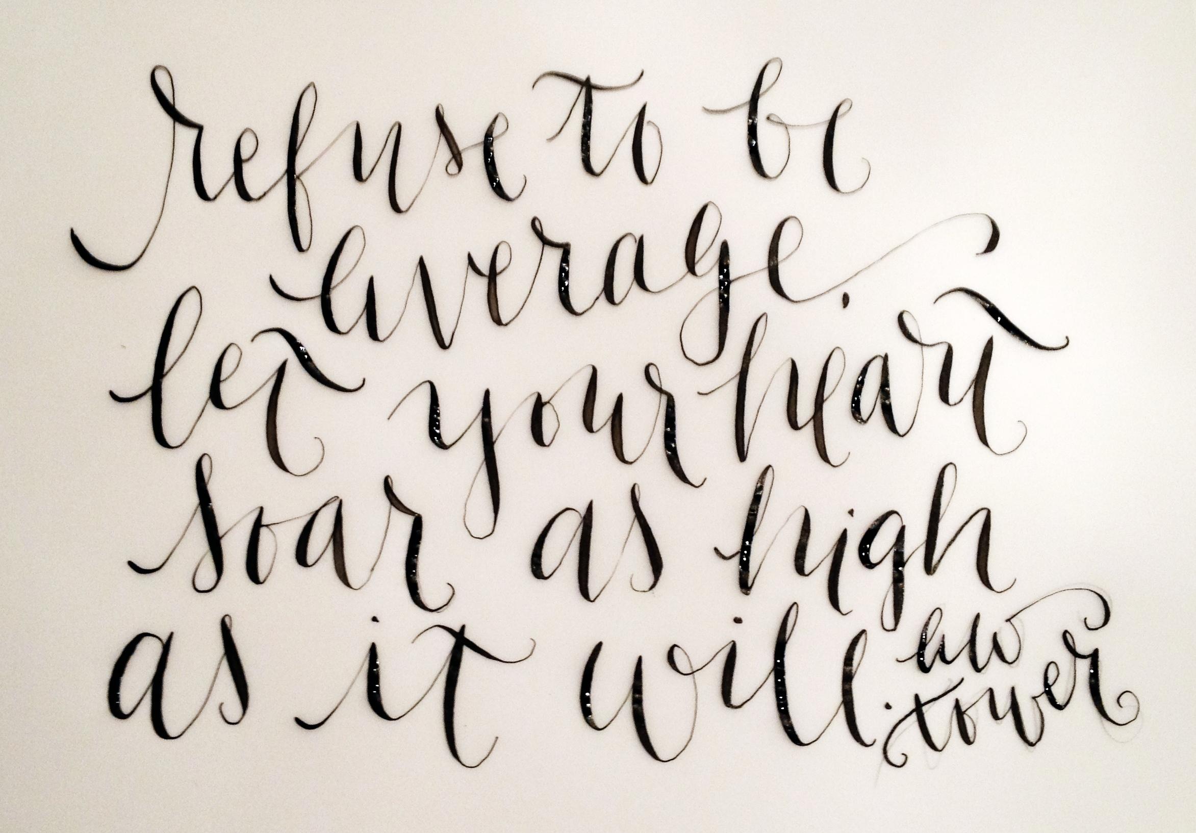 modern calligraphy | Skillshare Student Project