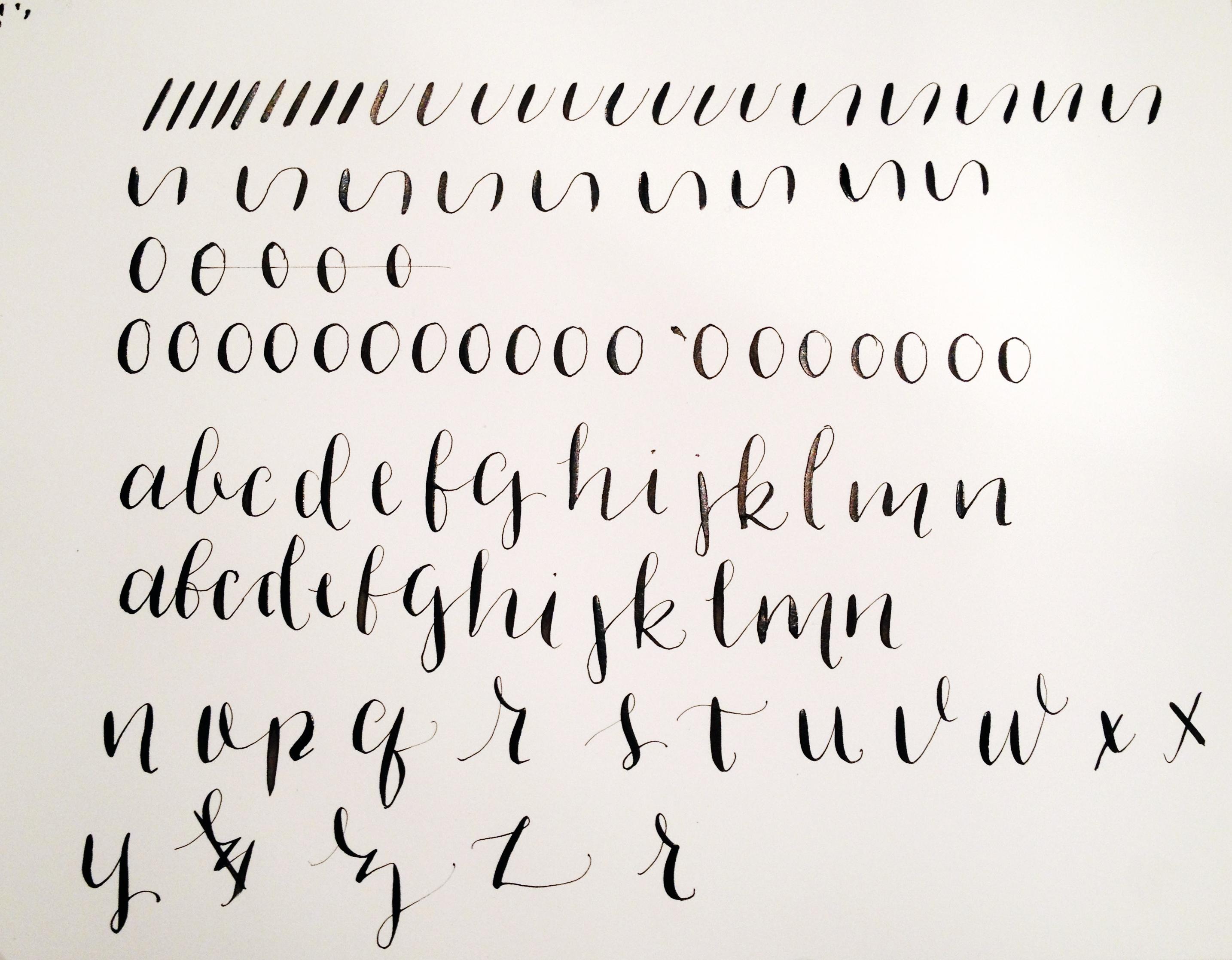 modern calligraphy | Skillshare Student Project