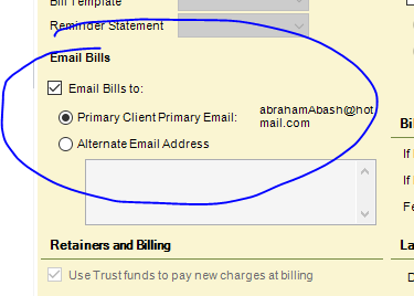 How to Set up Email Billing - Amicus Attorney Knowledge Base
