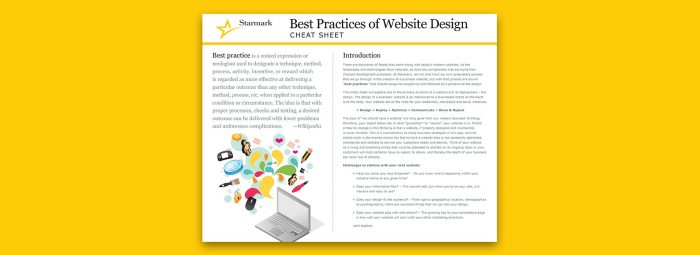 Best Practices of Web Design Cheat Sheet | Starmark | Integrated ...