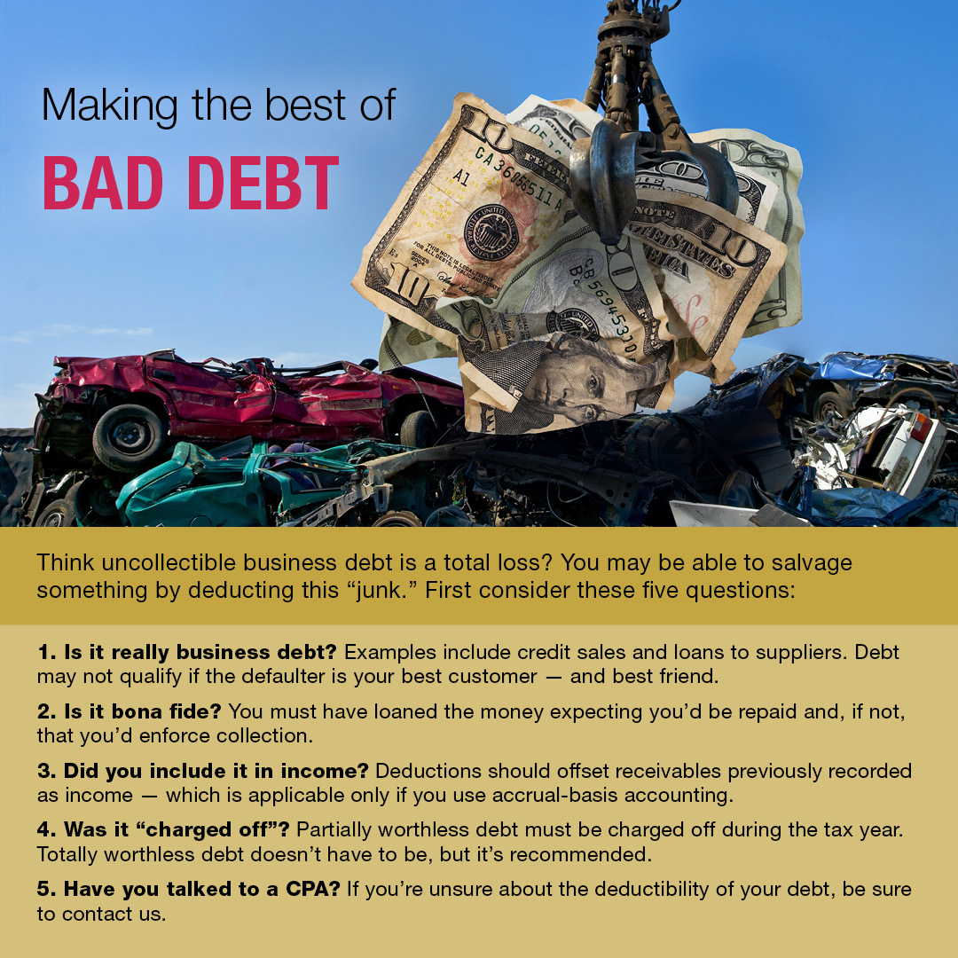 2019 - 05/30 - Making the best of BAD DEBT - EG Conley Blog