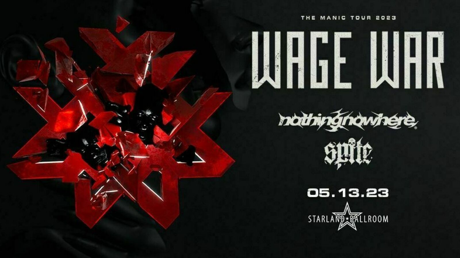 May 13, 2023: Wage War / nothing,nowhere. / Spite at Starland Ballroom Sayreville, New Jersey ...