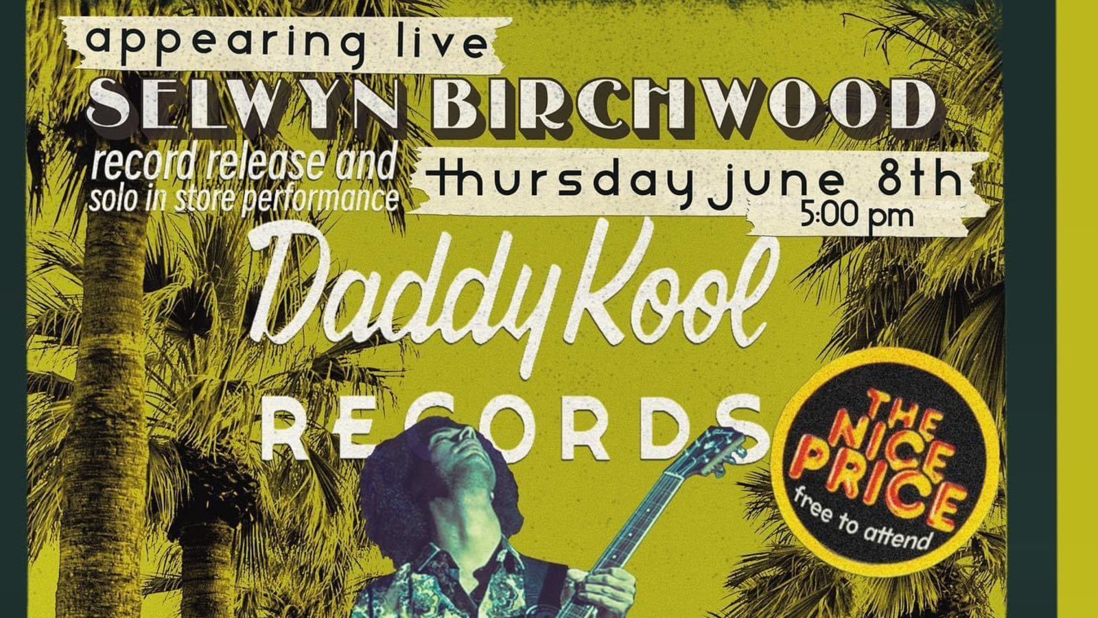 Jun 08, 2023: Selwyn Birchwood at Daddy Kool Records St. Petersburg ...