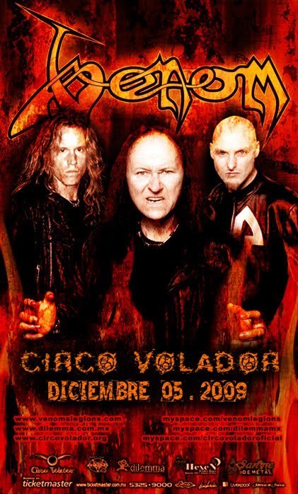 Venom's Concert & Tour History | Concert Archives