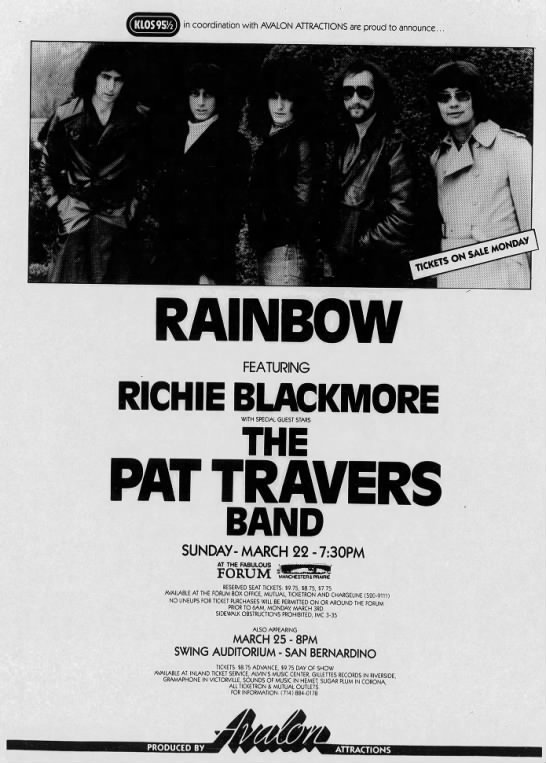 Pat Travers Band's Concert & Tour History | Concert Archives