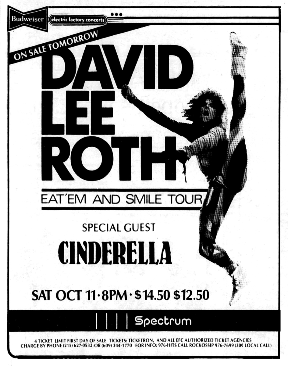 David Lee Roth's Concert & Tour History | Concert Archives