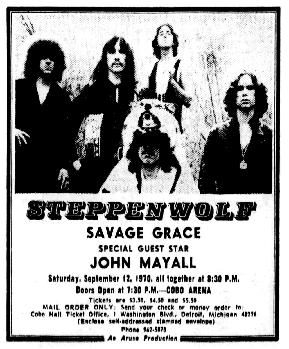 Steppenwolf's Concert & Tour History | Concert Archives