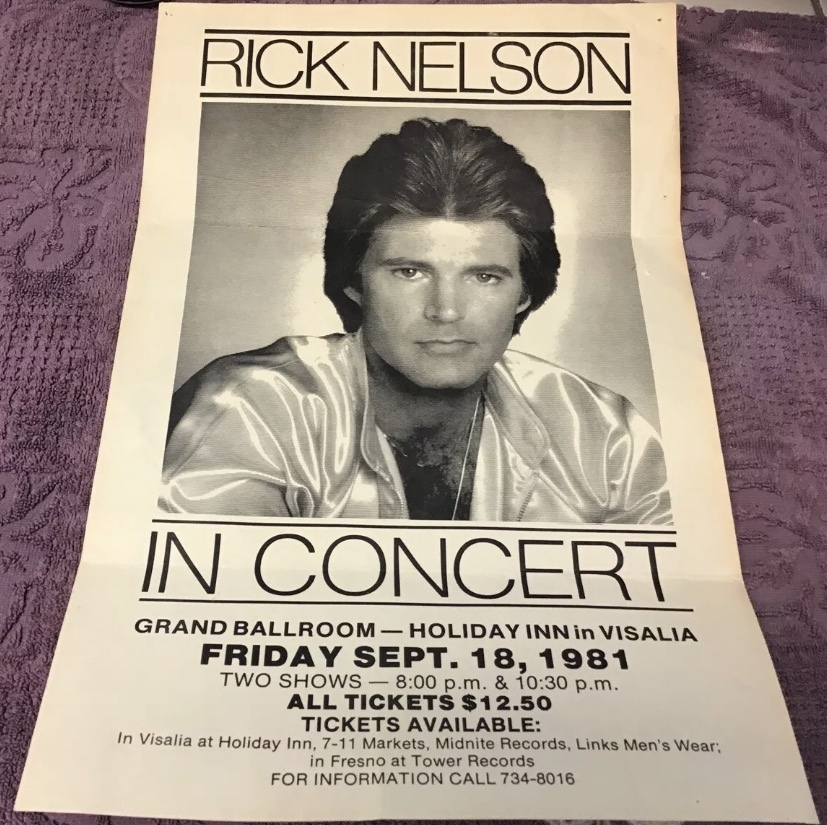 09/18/1981: Rick Nelson In Concert @ Grand Ballroom - Holiday Inn ...