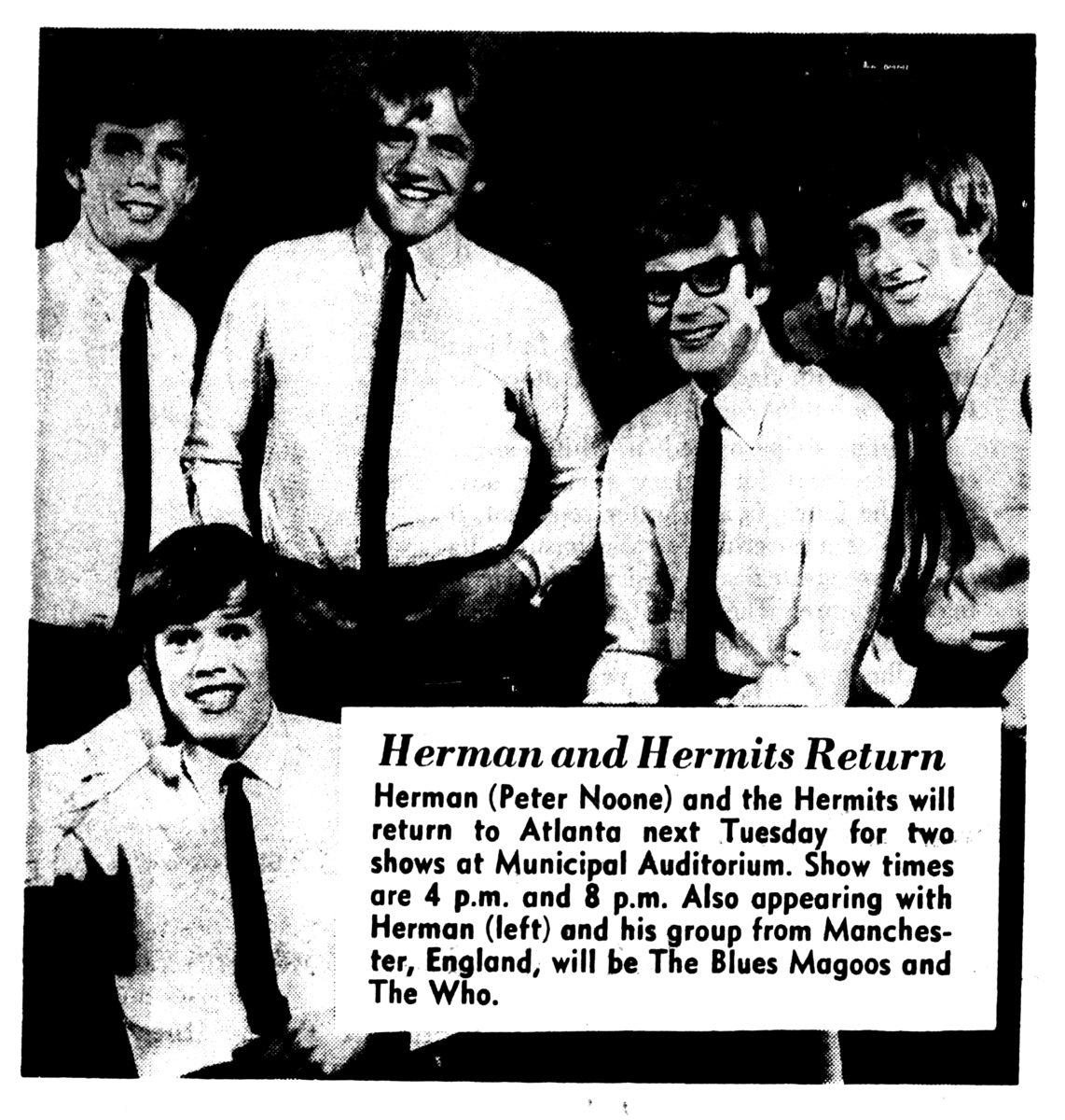 Herman's Hermits's Concert & Tour History | Concert Archives