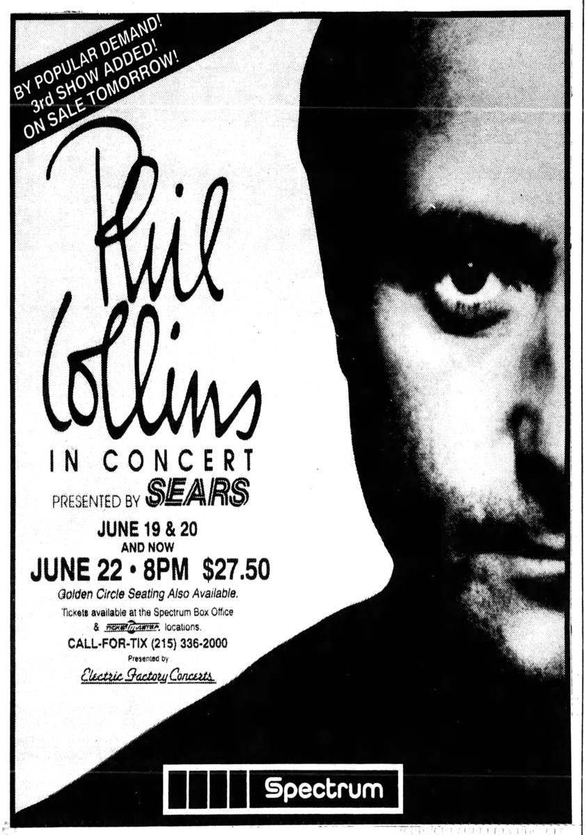 Phil Collins's Concert & Tour History | Concert Archives