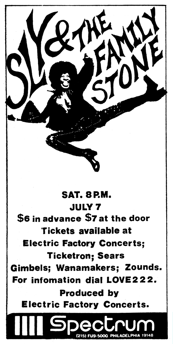 Sly and the Family Stone's Concert & Tour History | Concert Archives