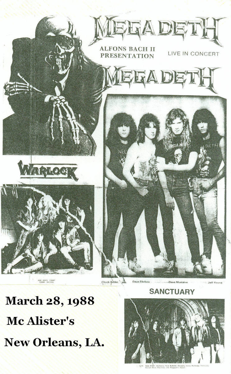 Megadeth's 1992 Concert & Tour History | Concert Archives