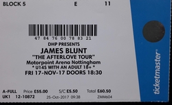 James Blunt's Concert & Tour History | Concert Archives
