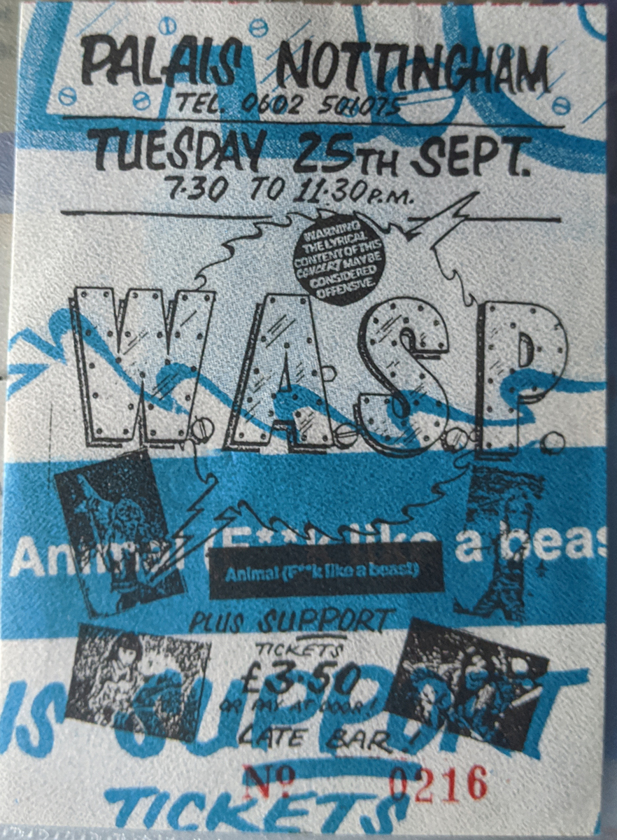 wasp Concert & Tour History (Updated for 2022) | Concert Archives