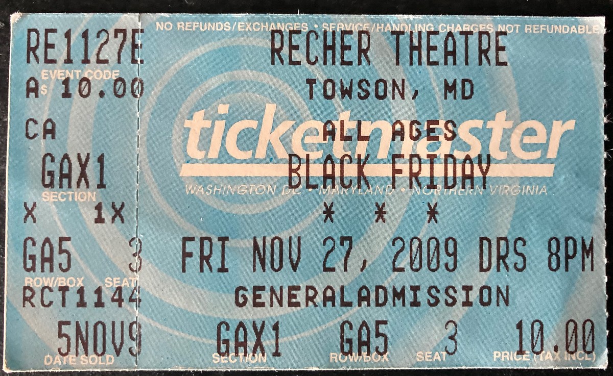 Concert History of The Recher Theater Towson, Maryland, United States ...