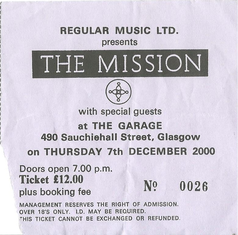 The Mission Concert & Tour History (Updated for 2022) | Concert Archives