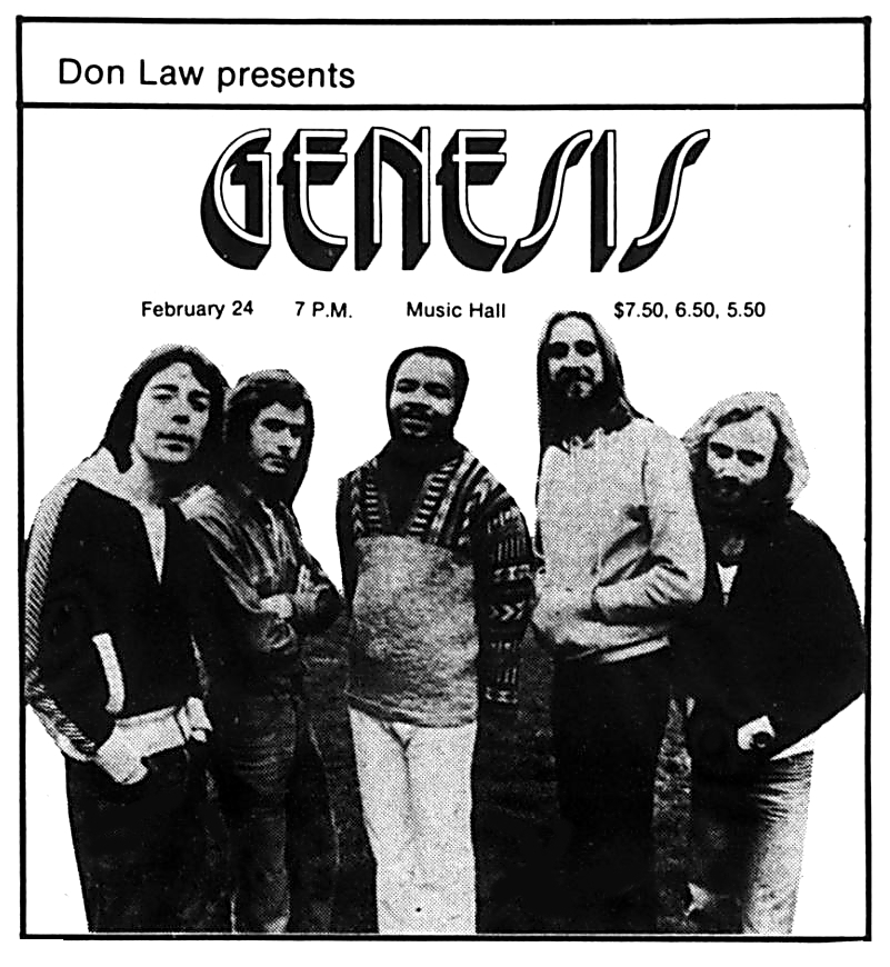 Genesis's 1978 Concert & Tour History | Concert Archives