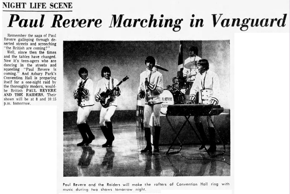 Paul Revere & The Raiders Concert & Tour History | Concert Archives