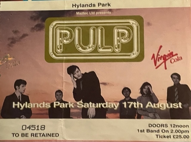 Pulp Concert & Tour History | Concert Archives