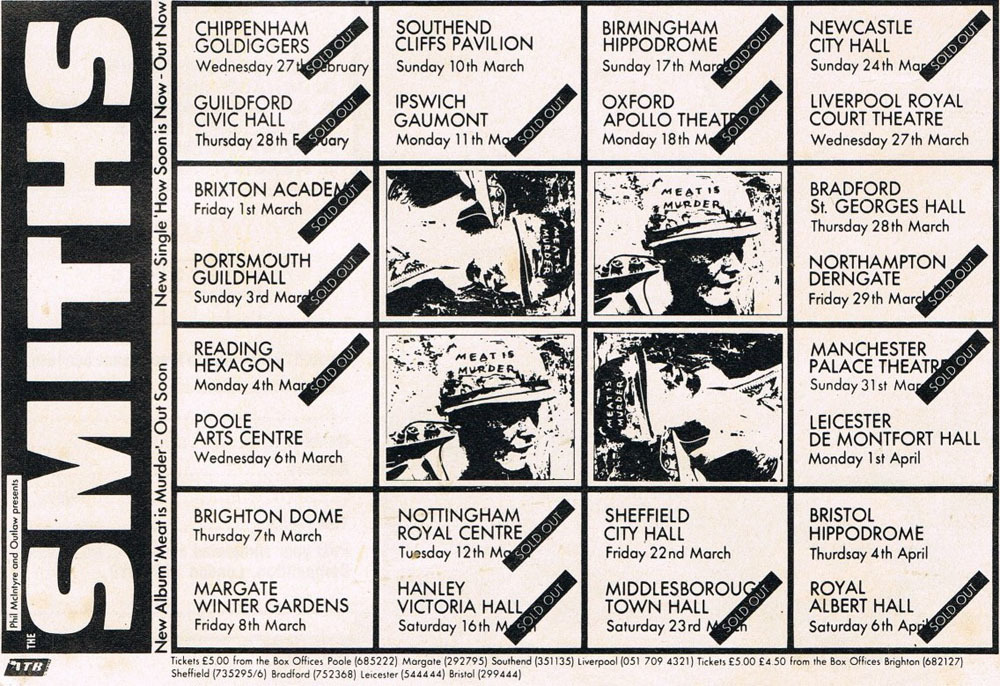 The Smiths Concert & Tour History | Concert Archives