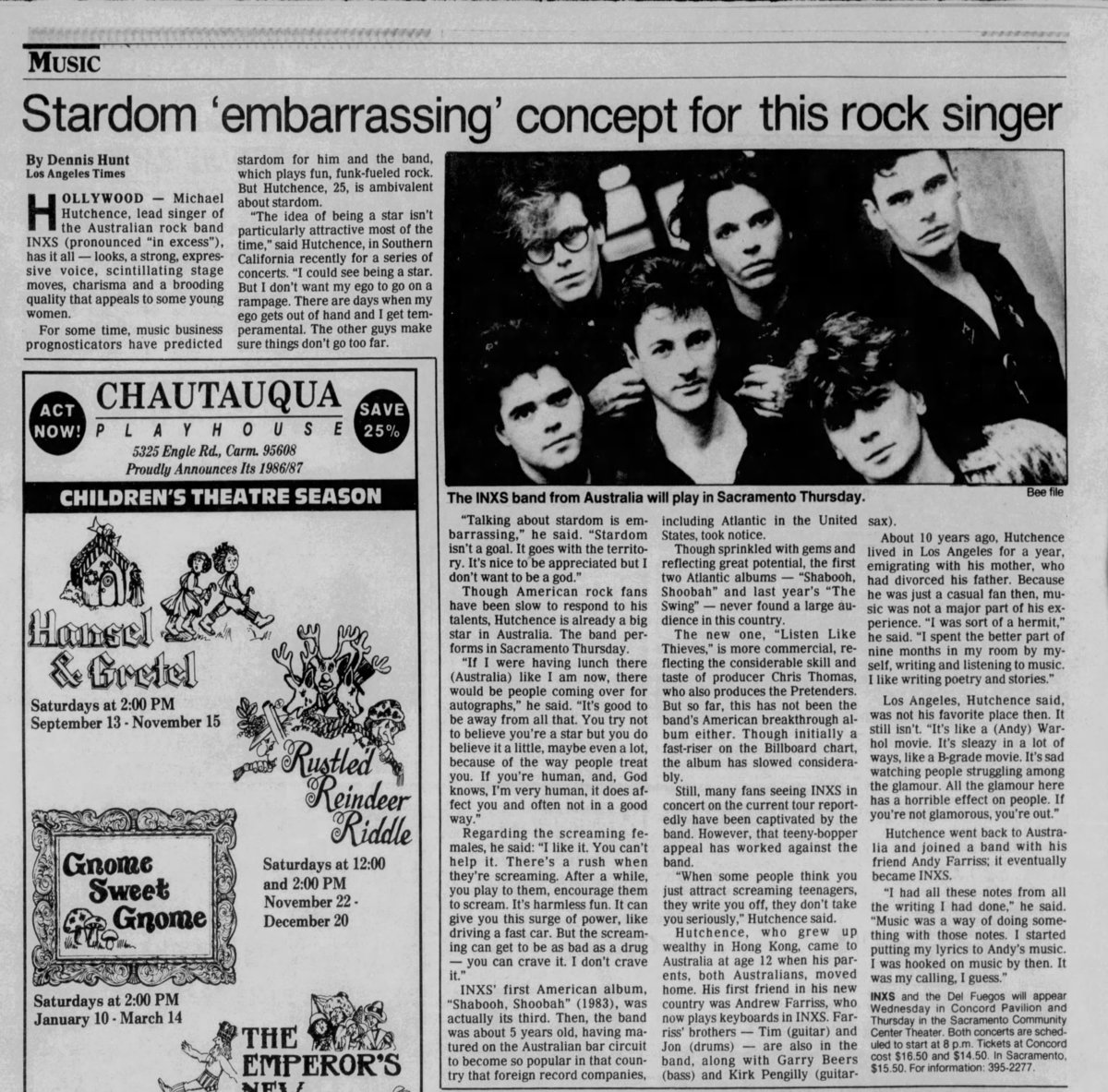 INXS Concert & Tour History | Concert Archives