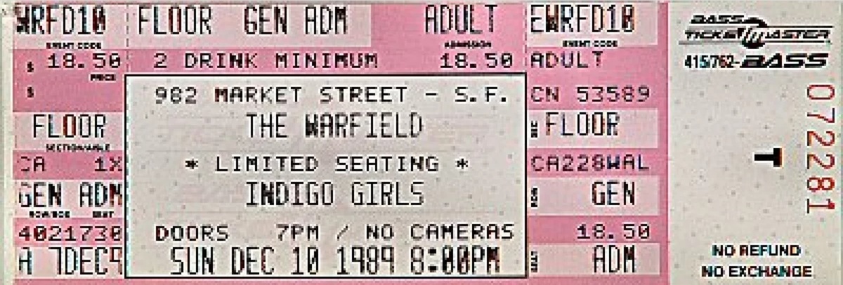 Indigo Girls Concert & Tour History (Updated for 2022) | Concert Archives