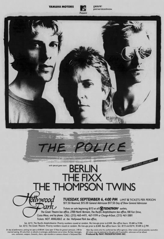 The Police Concert & Tour History (Updated for 2022) | Concert Archives