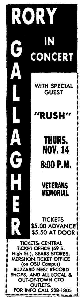 Rush's 1978 Concert & Tour History | Concert Archives