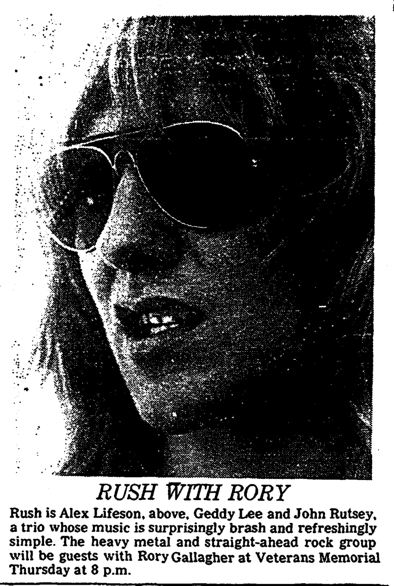 Rush's 1978 Concert & Tour History | Concert Archives