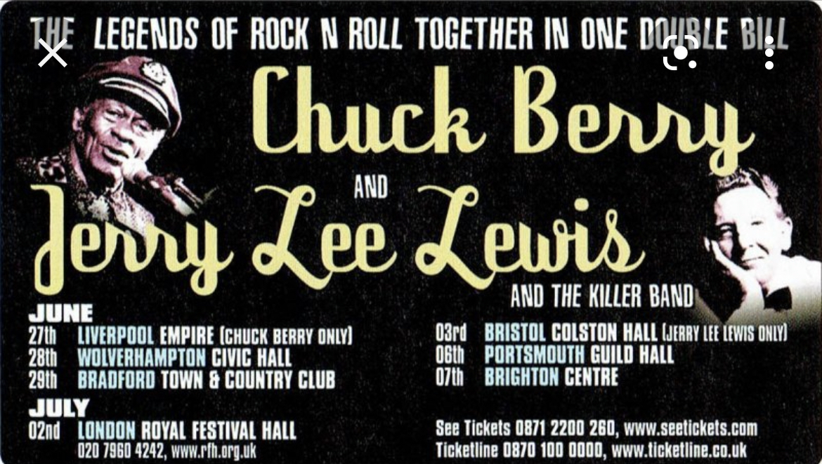Chuck Berry Concert & Tour History | Concert Archives