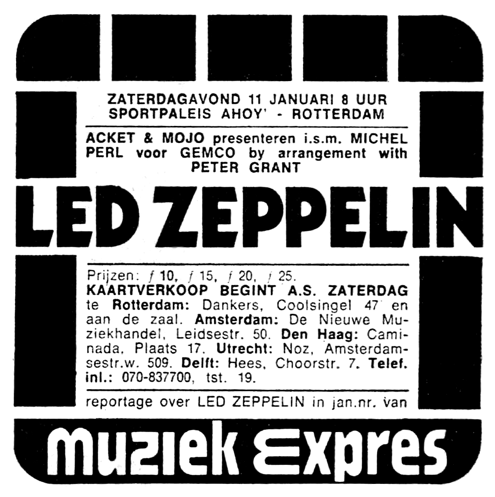 Led Zeppelin Concert & Tour History (Updated for 2022) | Concert Archives