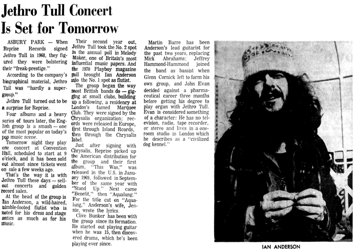 Jethro Tull Concert & Tour History (Updated for 2022) | Concert Archives