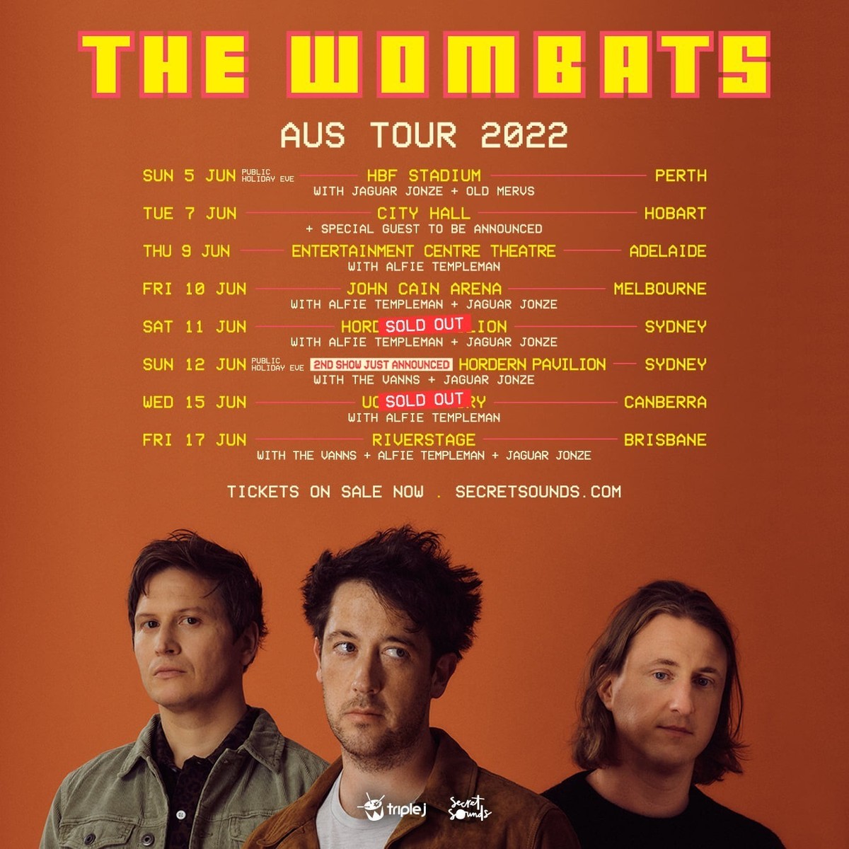 The Wombats Concert & Tour History (Updated for 2022) | Concert Archives