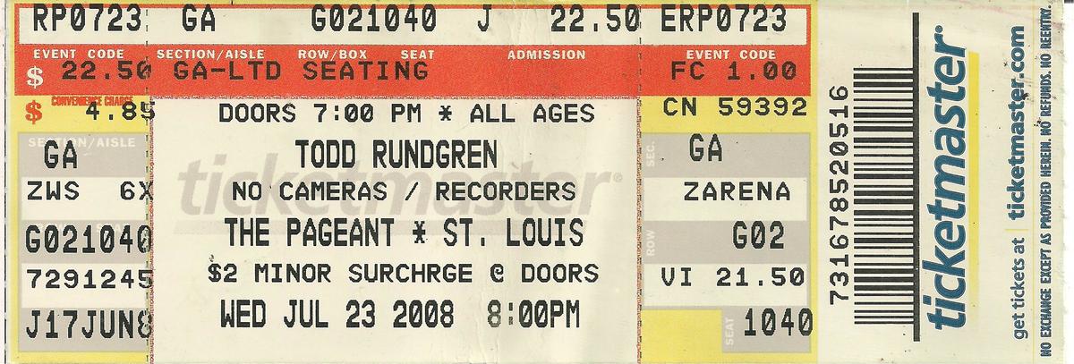 Todd Rundgren Concert & Tour History (Updated for 2022) | Concert Archives