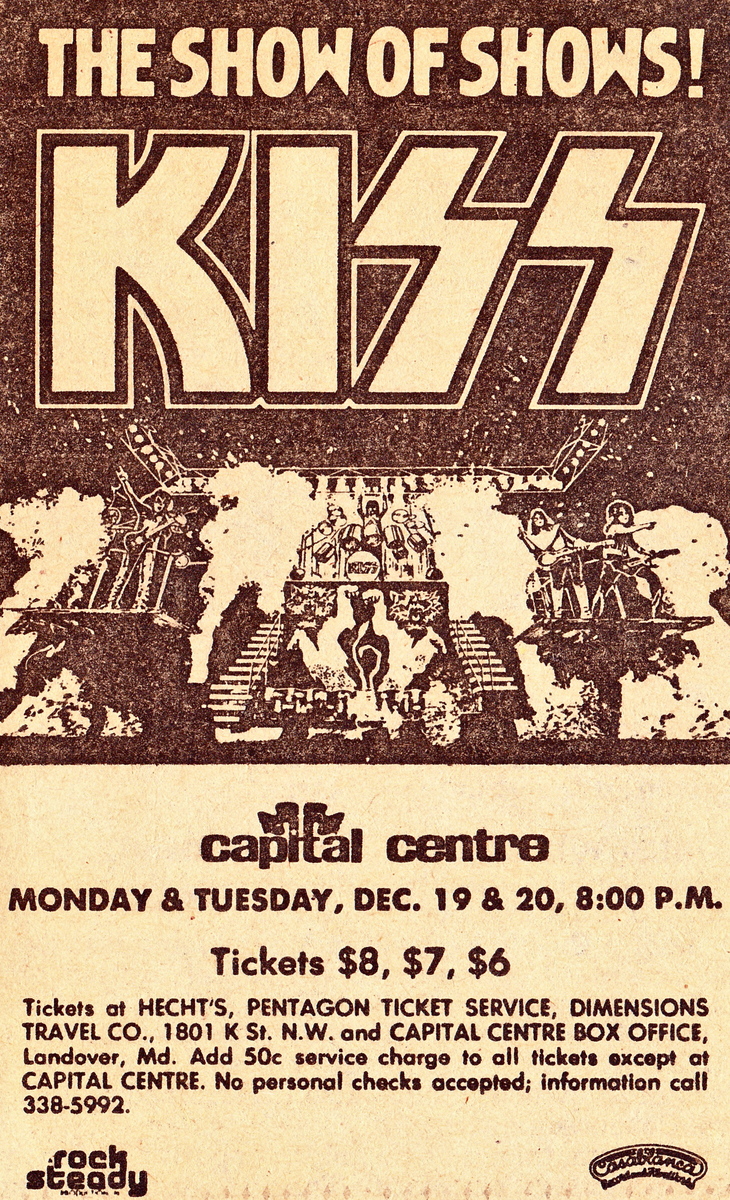 12/19/1977: Kiss / AC/DC @ Capital Centre | Concert Archives