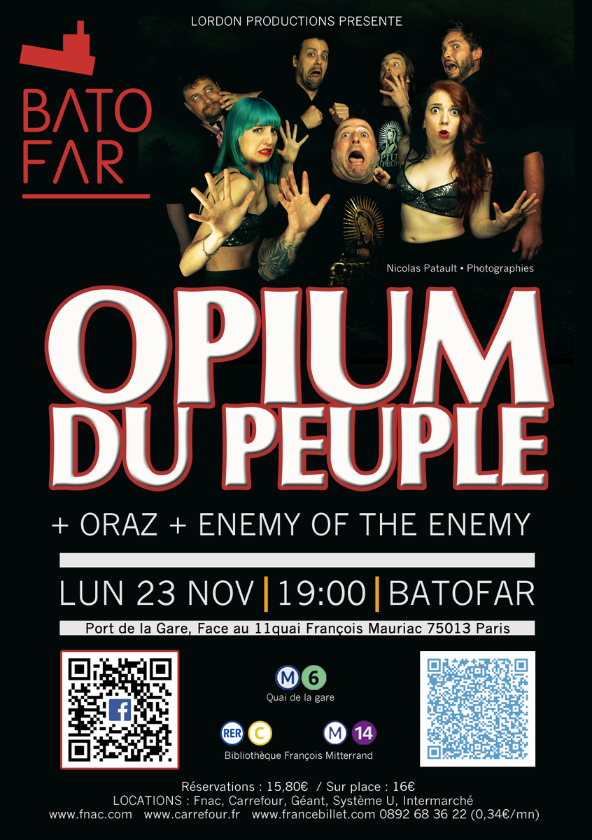 Opium du peuple Concert & Tour History (Updated for 2022) | Concert ...