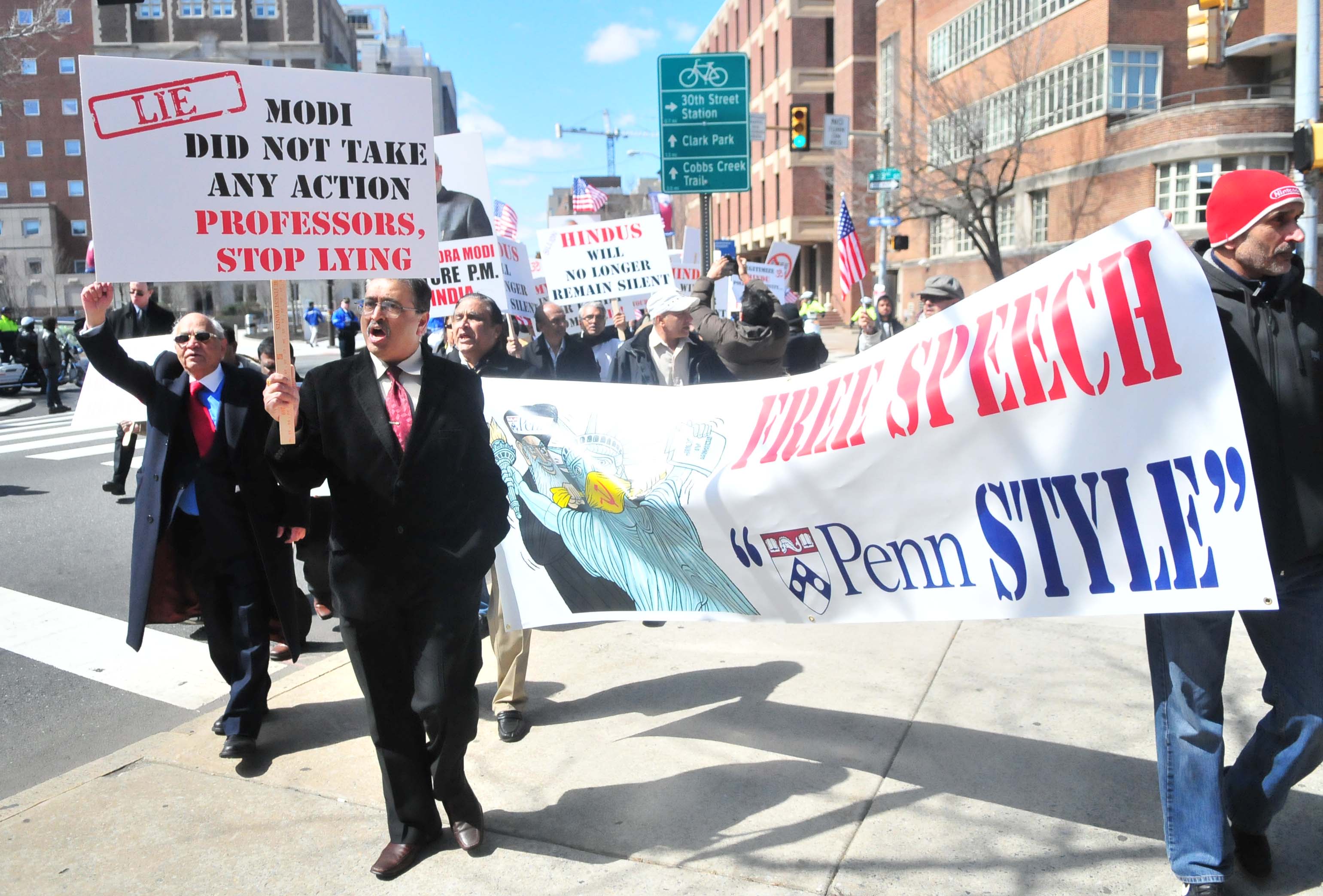 Free Speech Protest at WIEF Conference | The Daily Pennsylvanian