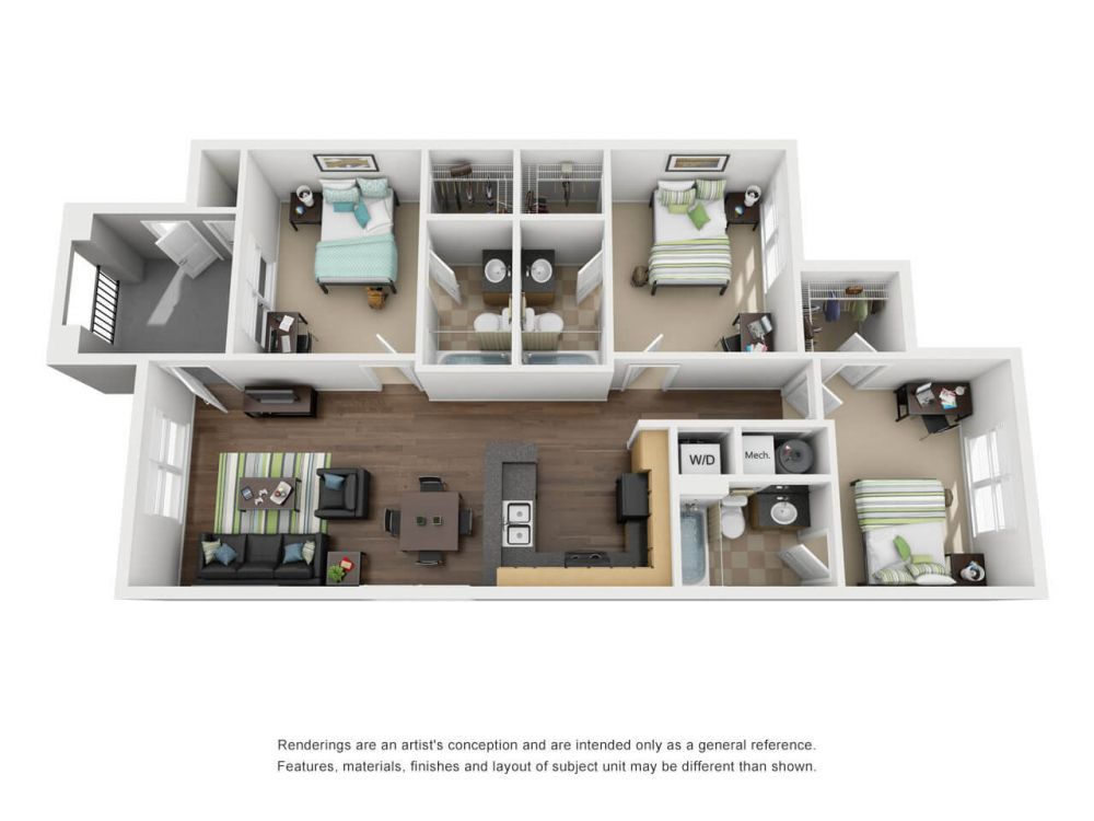 College Town on the River - Garnet Living - College Housing and Rental ...