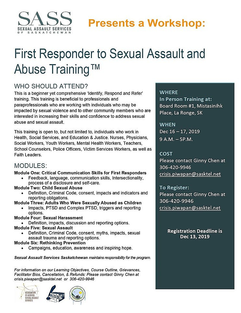 Sexual Assault First Responder Training | larongeNOW