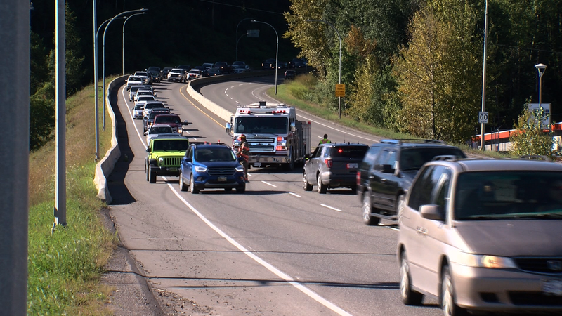 UPDATE:Motorcycle-truck collision at the bottom of Peden Hill | CKPG Today