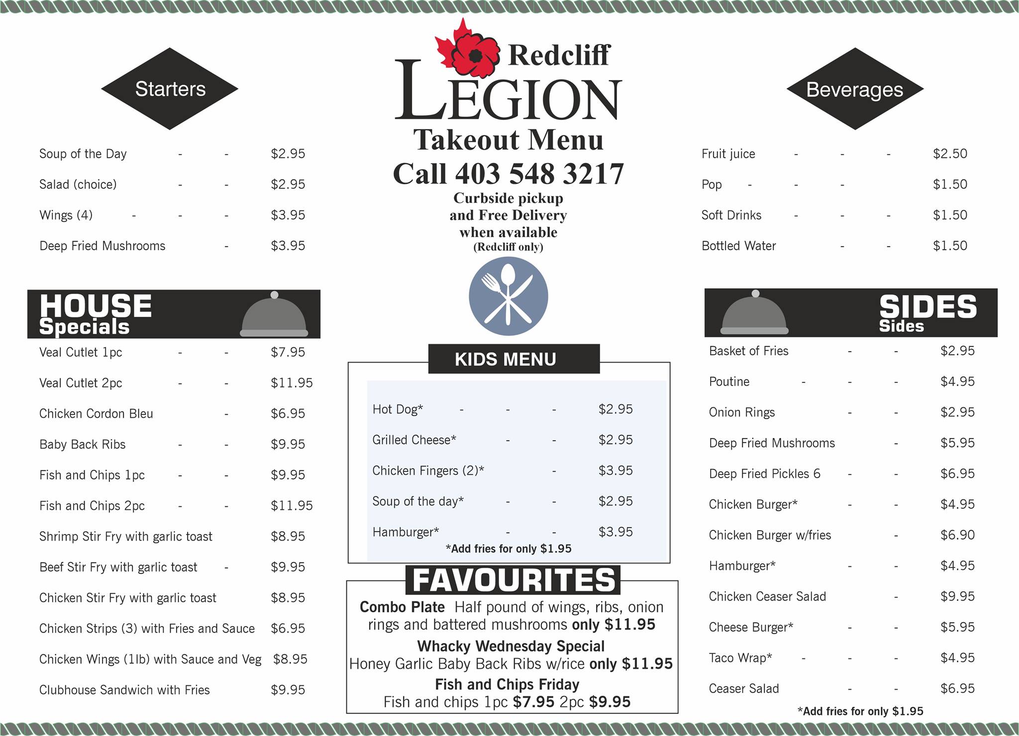 Redcliff Legion offers free hot meals to members, veterans & families ...