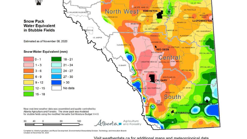 Alberta agriculture moisture – southern region would be happy to have ...