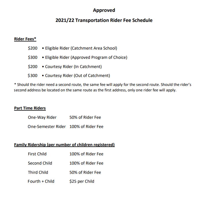 Update: Petition against School bus fee increase | Vernon Matters